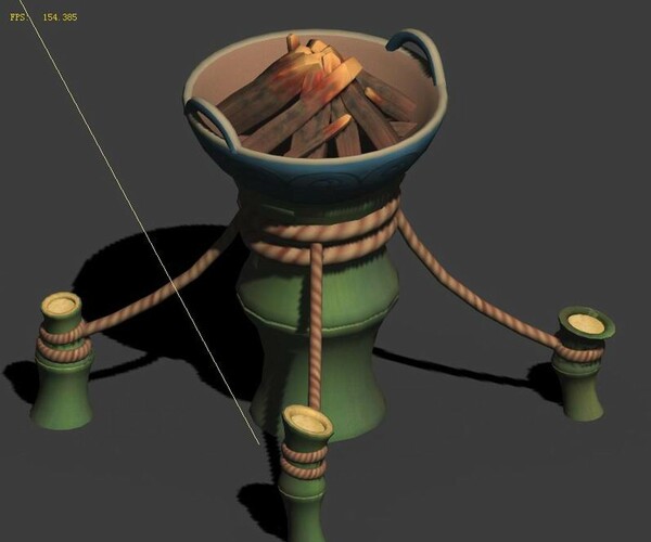 ArtStation - Cartoon world - brazier | Game Assets