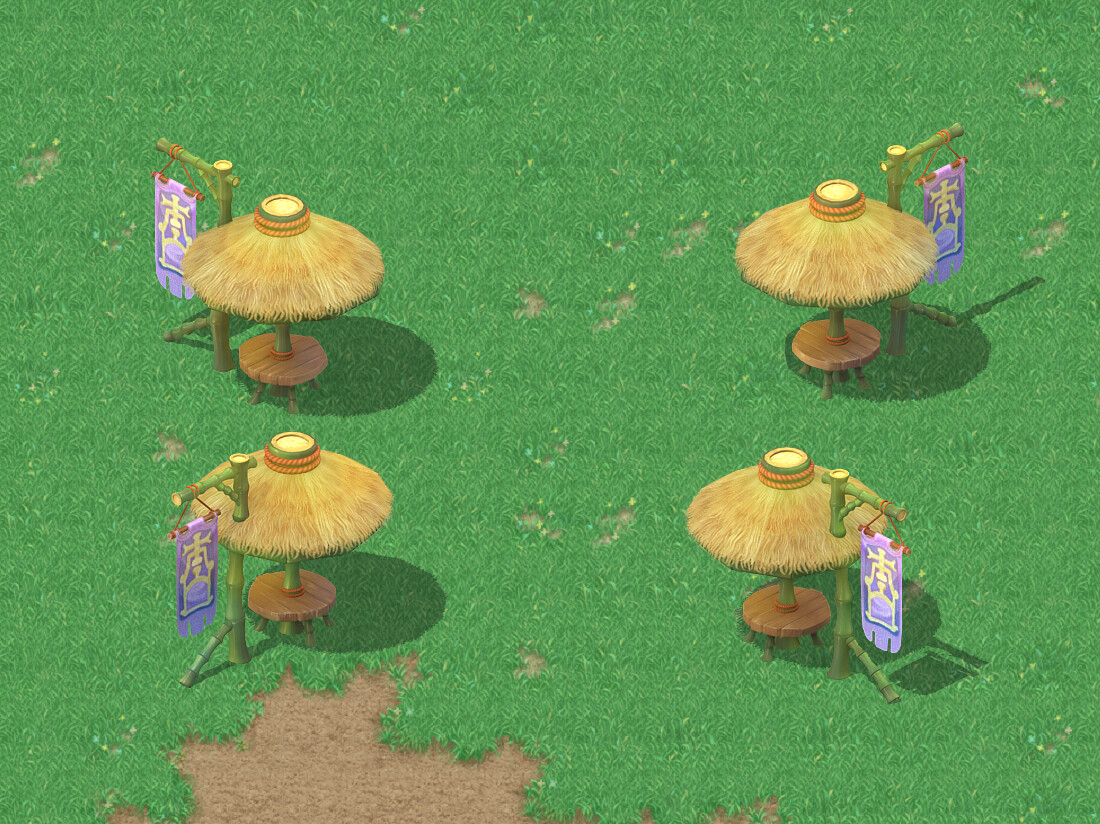 ArtStation - Cartoon world - I love a parasol | Game Assets