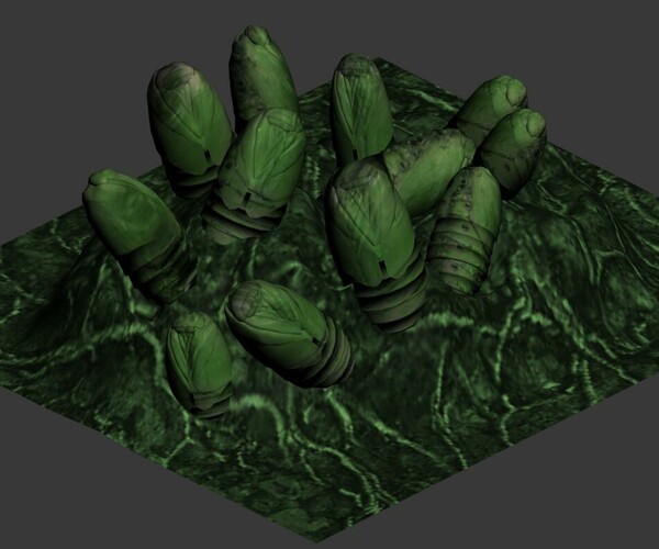 ArtStation - Insects - pupa | Game Assets