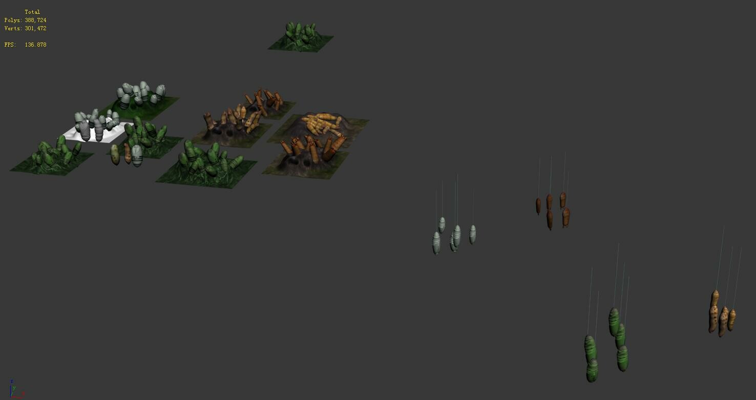 ArtStation - Insects - pupa | Game Assets