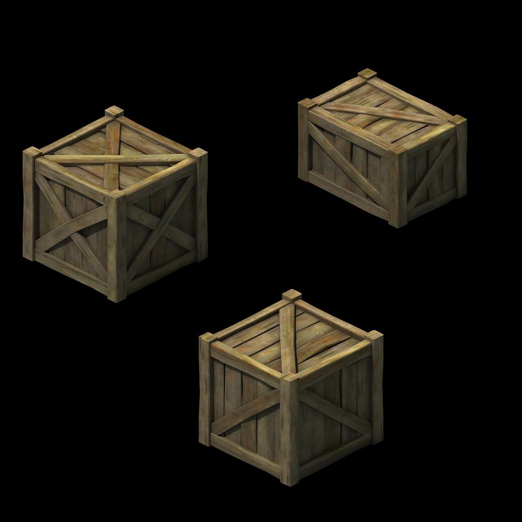 ArtStation - Wooden box 032 | Game Assets