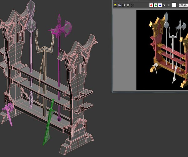 ArtStation - Weapon frame 03 | Game Assets