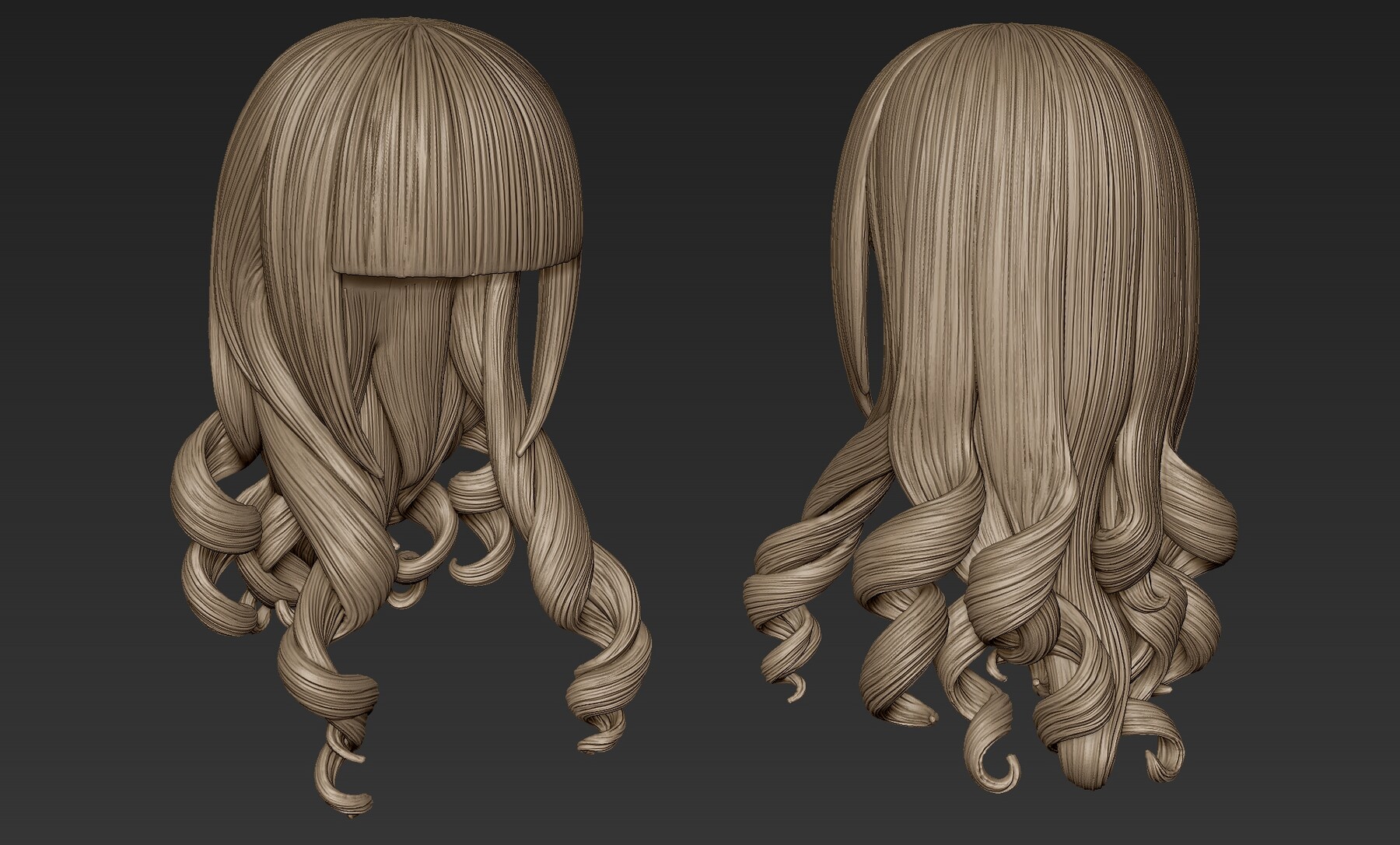 ArtStation - Hair Collection 4 | Resources