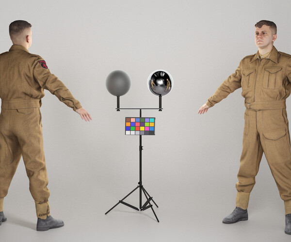 ArtStation - British infantryman character from WW2 in A-pose 297 ...