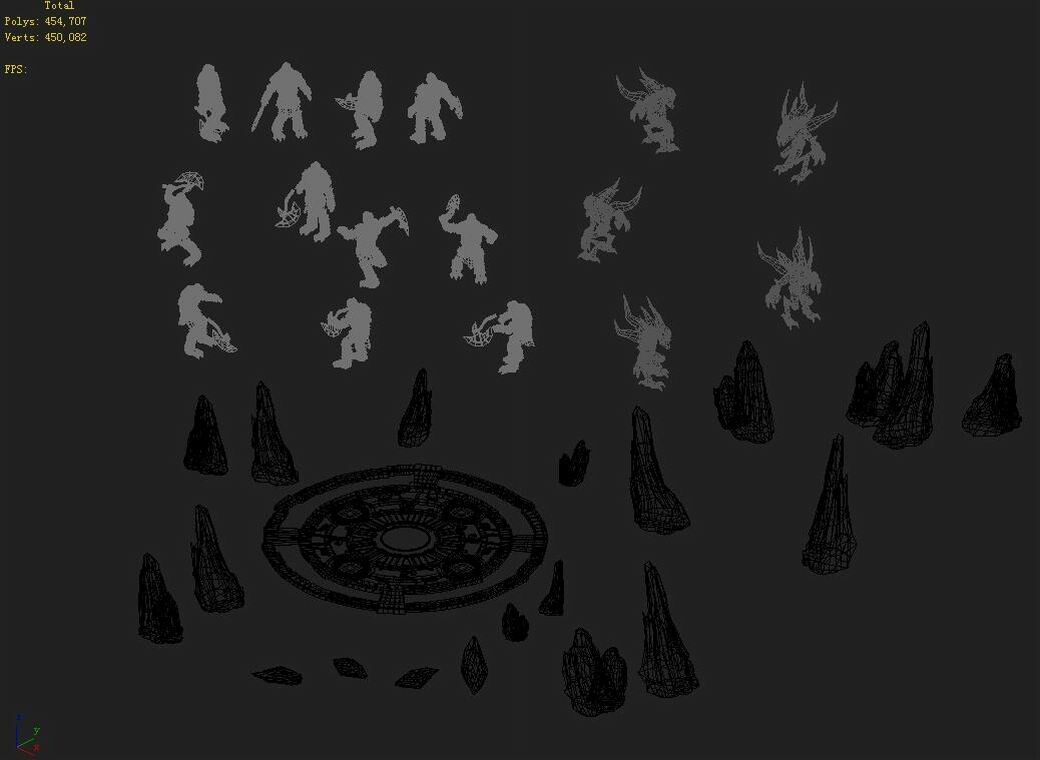 ArtStation - Glacier Ancient Area - Magic Army Ice Sculpture 01 | Game ...