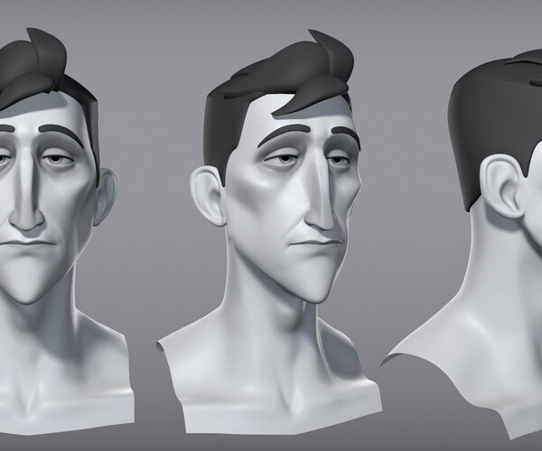 ArtStation - Cartoon male character Pierce base mesh | Resources