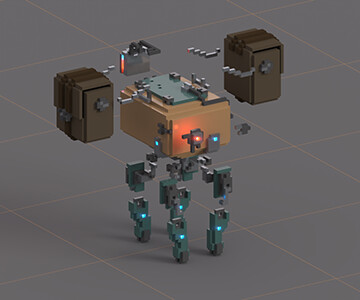 ArtStation - +100 Modular Voxel Robots Assets | Game Assets
