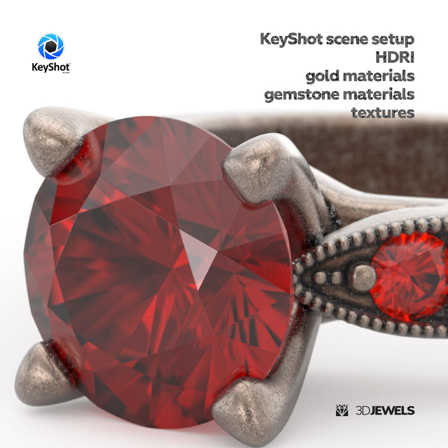 ArtStation - Scratch Gold Material Scene Setup for KeyShot Jewelry ...