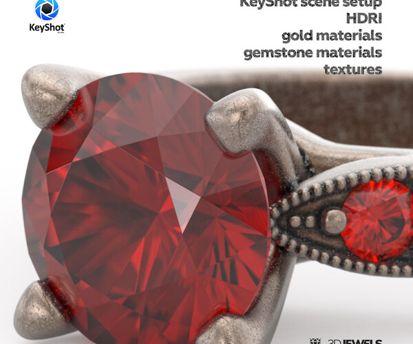 ArtStation - Scratch Gold Material Scene Setup for KeyShot Jewelry ...