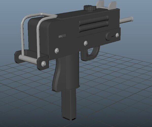 ArtStation - MAC-11 3d model | Game Assets