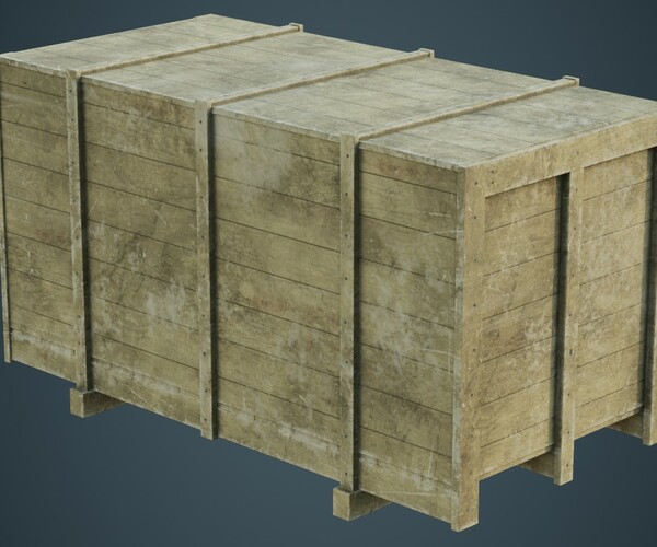 ArtStation - Wooden Box 2B | Game Assets