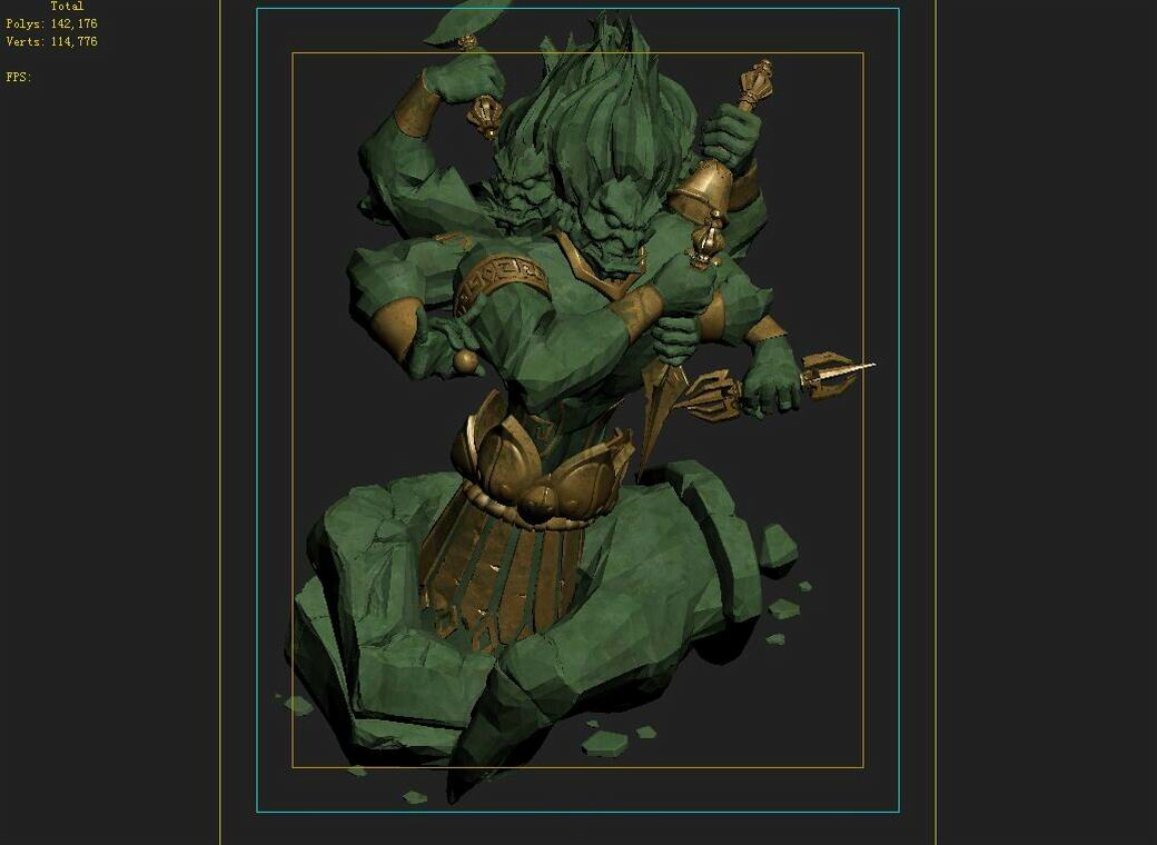 ArtStation - Art Stone Sculpture - Hand Holding Statue | Game Assets