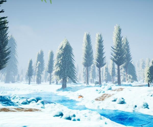 ArtStation - Stylized Snowy Environment - Unreal Engine 4 | Game Assets