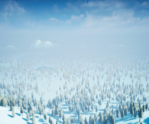 ArtStation - Stylized Snowy Environment - Unreal Engine 4 | Game Assets