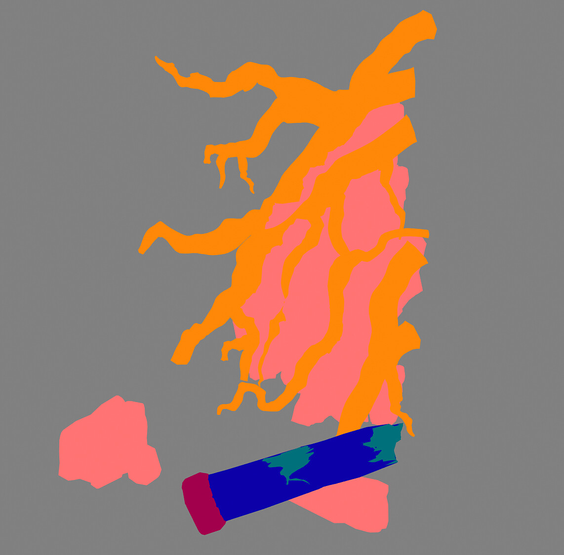 ArtStation - Fallen Land - Tree Roots 01 | Game Assets