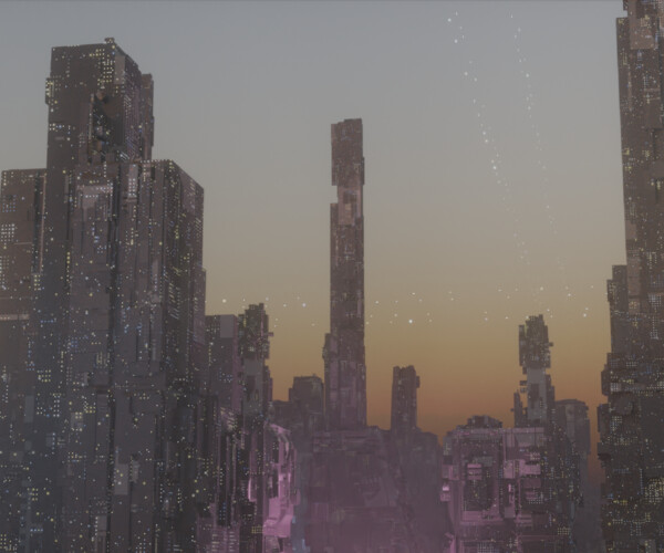 ArtStation - Cyber Punk Scifi Buildings | Resources