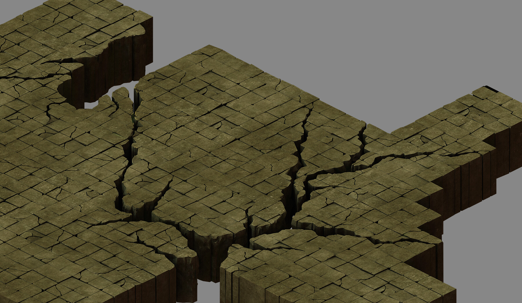 ArtStation - Place of the Destroyed - Damaged Ground 12 | Game Assets