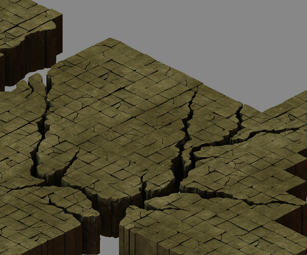 ArtStation - Place of the Destroyed - Damaged Ground 12 | Game Assets