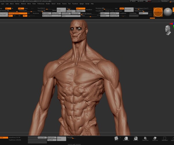 ArtStation - Armin Colossal Titan - Redesign Speedsculpt in ZBrush ...