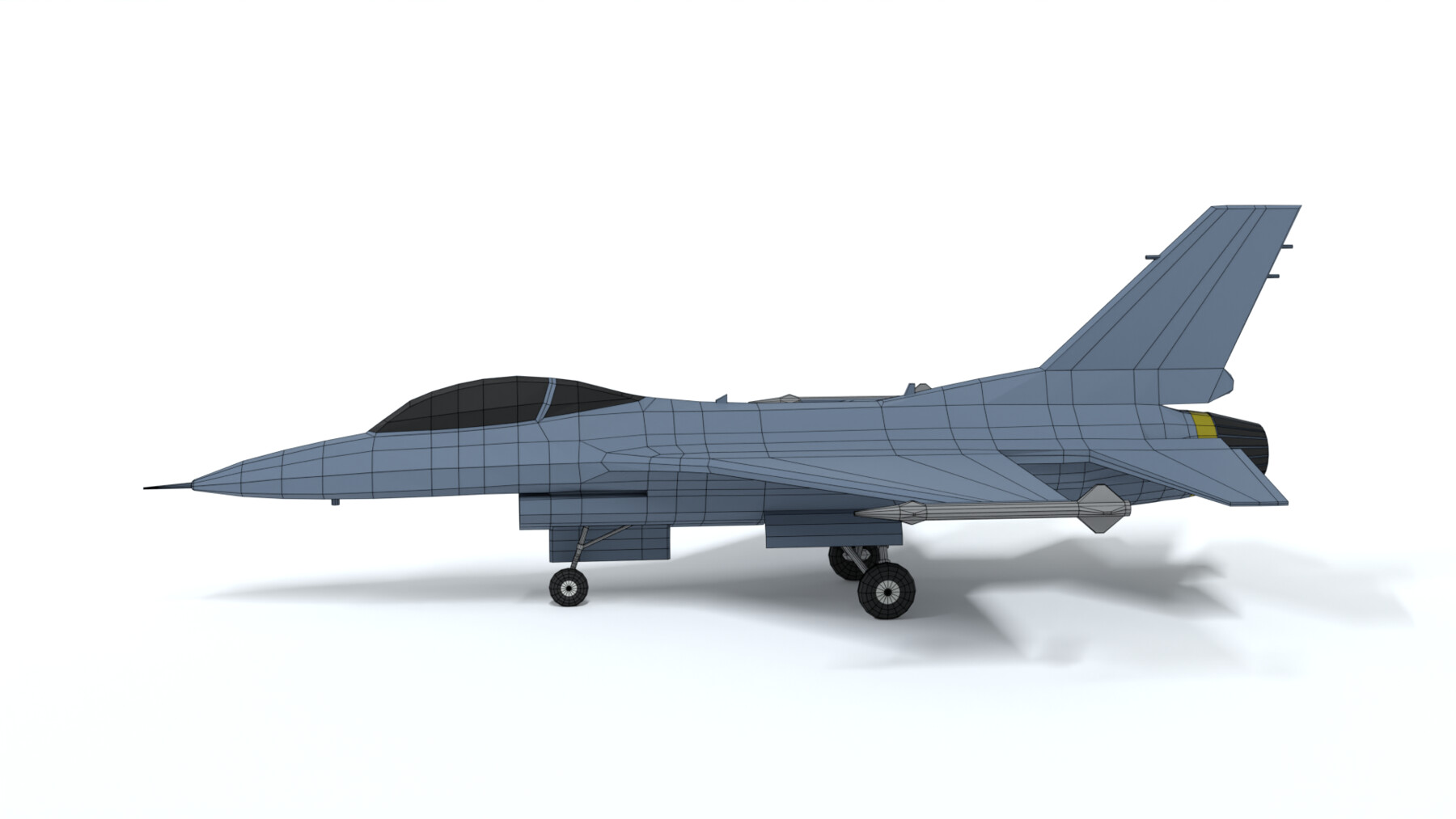 ArtStation - Low Poly Cartoon F-16c Fighting Falcon | Game Assets