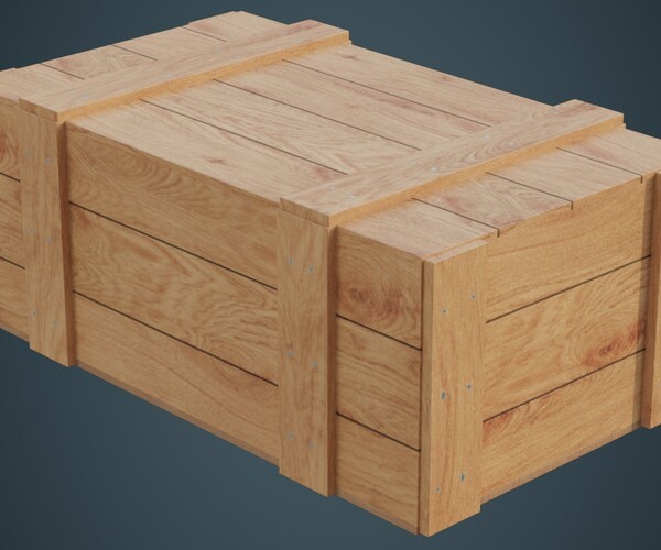 ArtStation - Wooden Box 3A | Game Assets