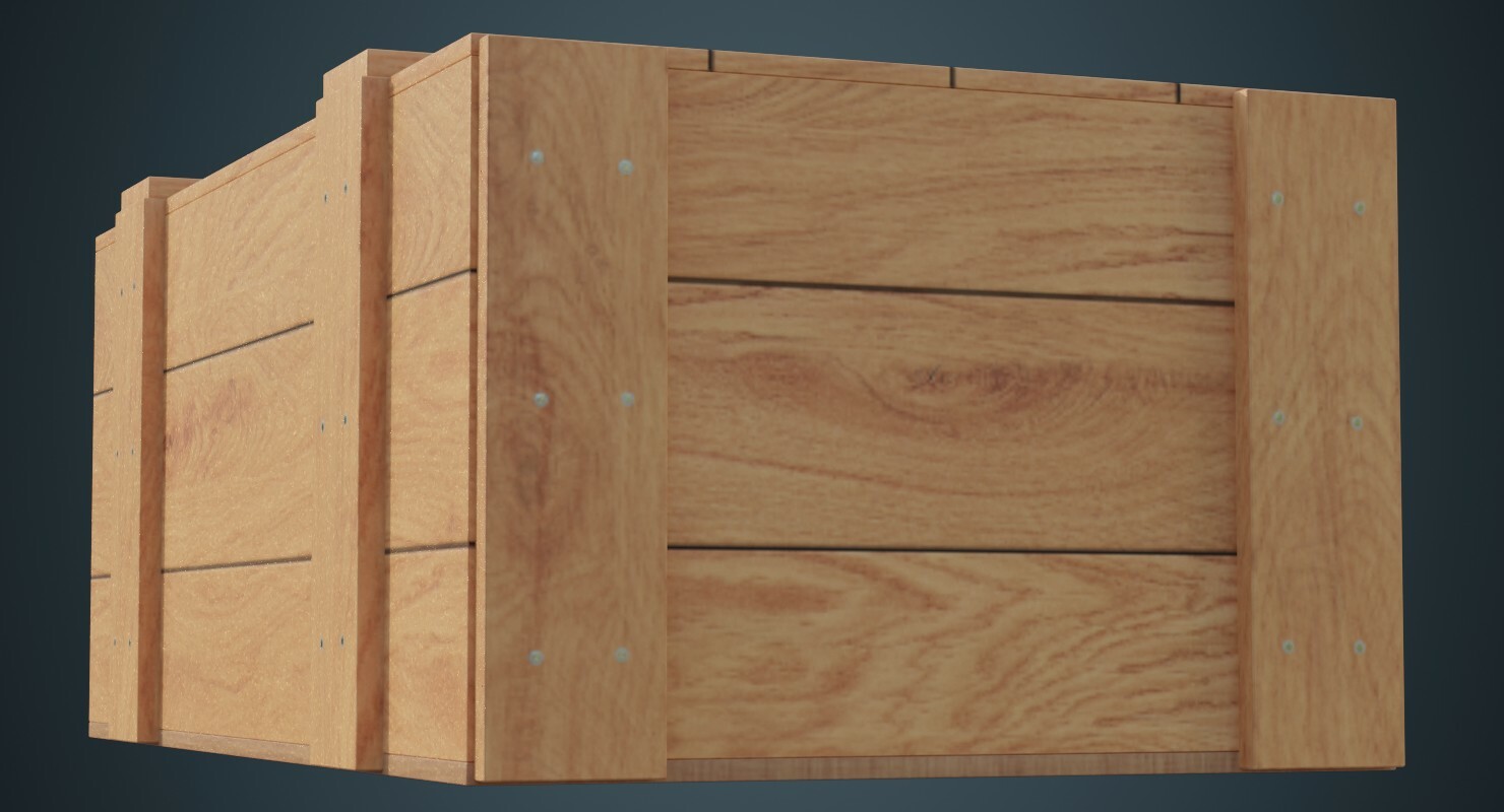 ArtStation - Wooden Box 3A | Game Assets
