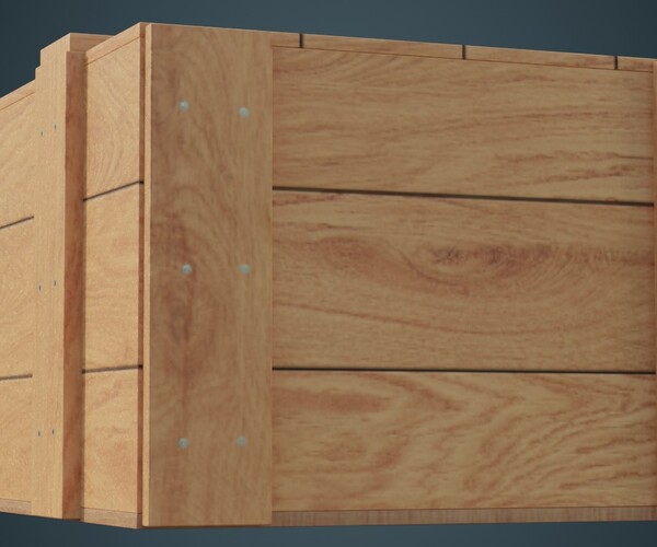 ArtStation - Wooden Box 3A | Game Assets