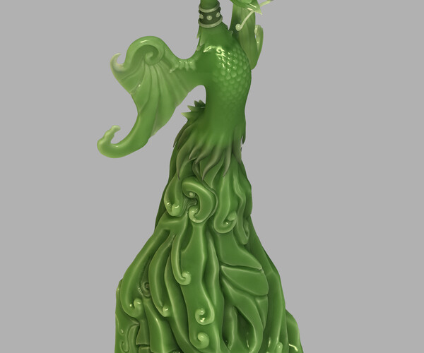 ArtStation - Emerald - Phoenix Sculpture 17 | Game Assets