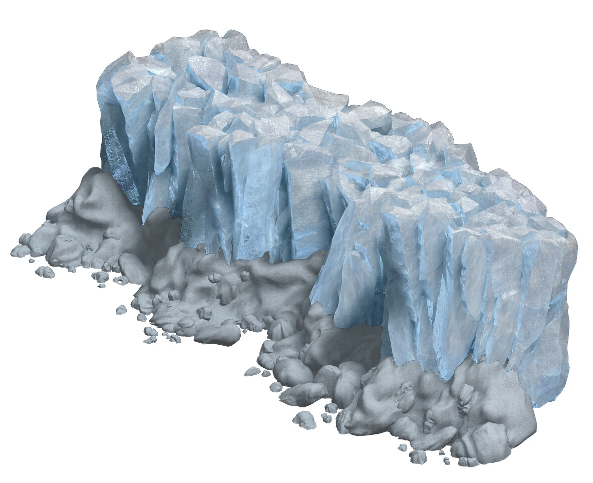 ArtStation - Iceberg - Ice Road Mountain 02 | Game Assets