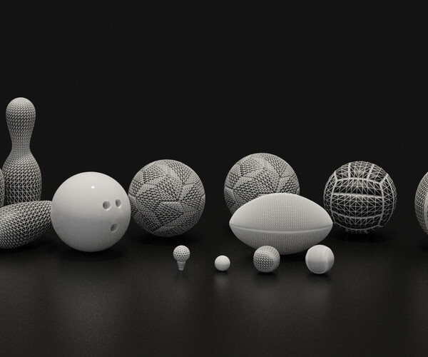 ArtStation - Sport Balls Collection 3D Model | Resources