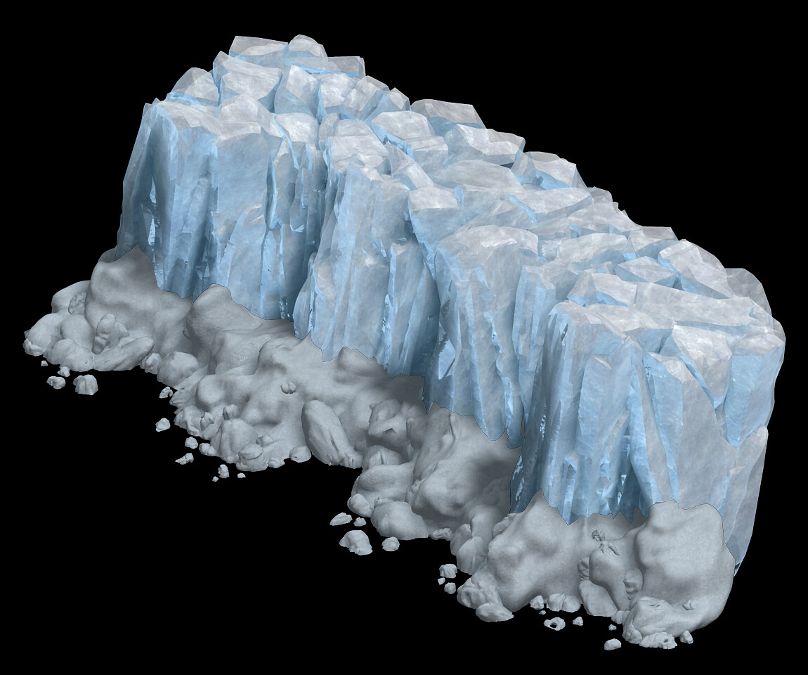 ArtStation - Iceberg - Ice Road Mountain 12 | Game Assets