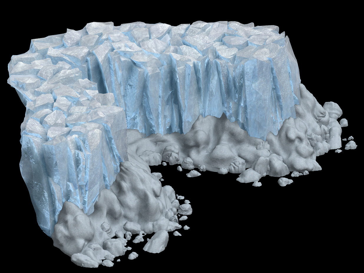 ArtStation - Iceberg - Ice Road Mountain 16 | Game Assets
