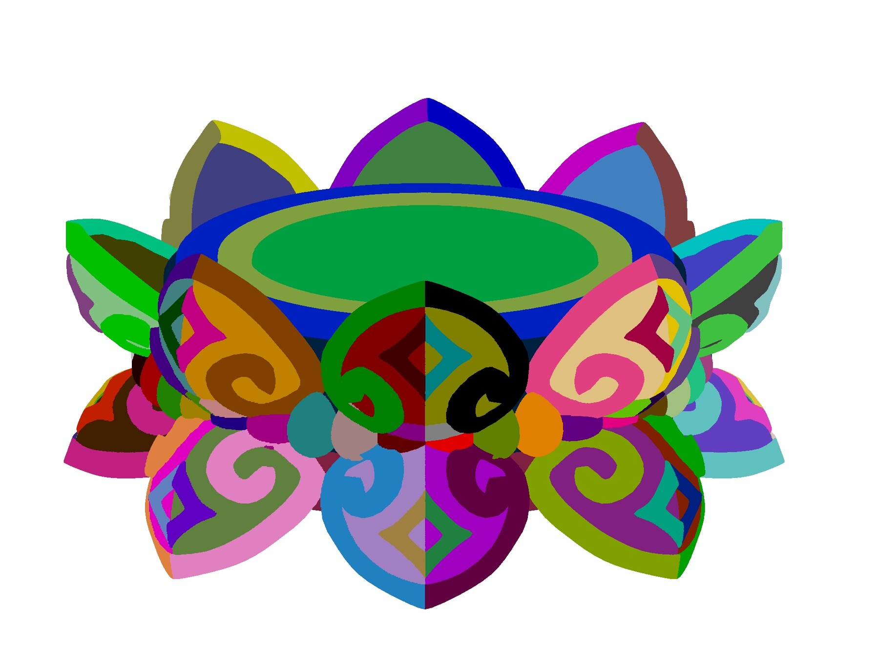 ArtStation - Landing interface - stone lotus 03 | Game Assets