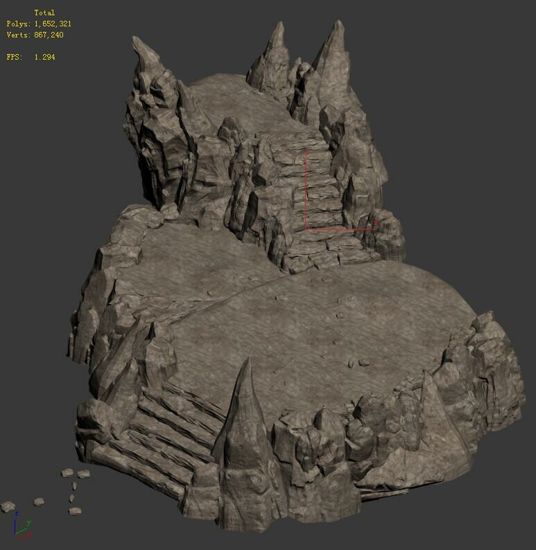 ArtStation - Surface - Huanglongshan stone steps 04 | Game Assets