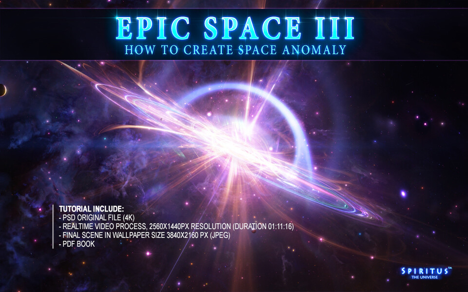 ArtStation - EPIC SPACE 3: How to create SPACE ANOMALY | Tutorials