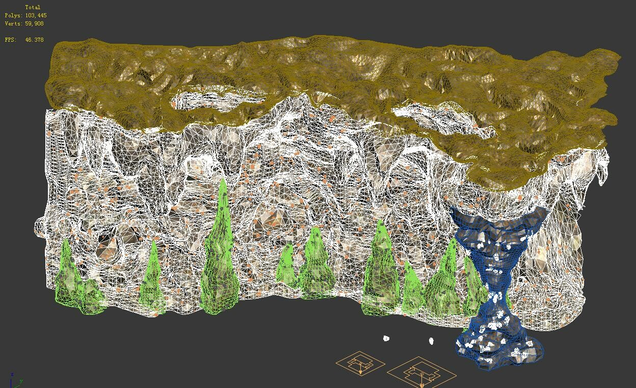 ArtStation - Ghost Gate Palace Mountain 06 | Game Assets