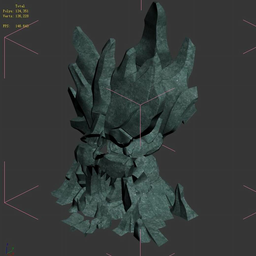 ArtStation - Seabed Stone - Stone Skull 02 | Game Assets