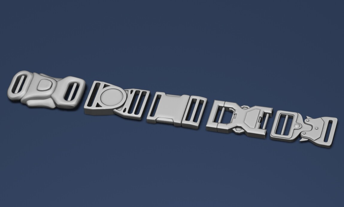 ArtStation - IMM Tactical Drop Leg Holster + buckles - tactical ...