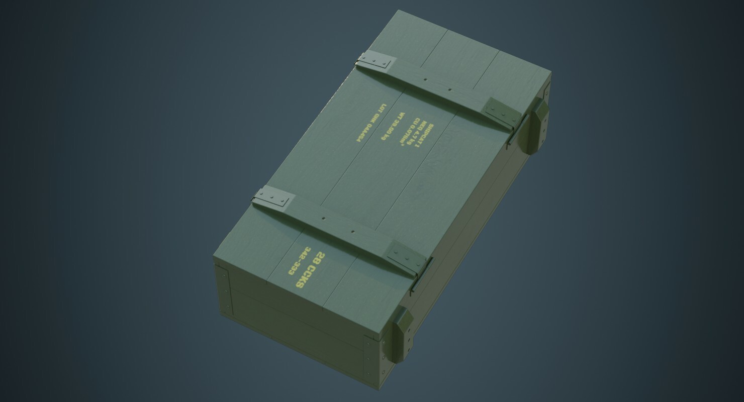 ArtStation - Ammunition Box 2A | Game Assets
