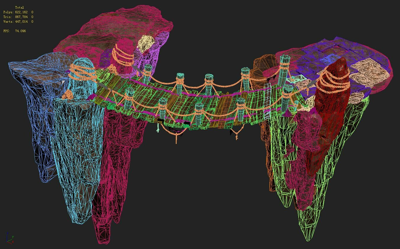 ArtStation - Huashan Mountain Road - ice and snow bridge | Game Assets
