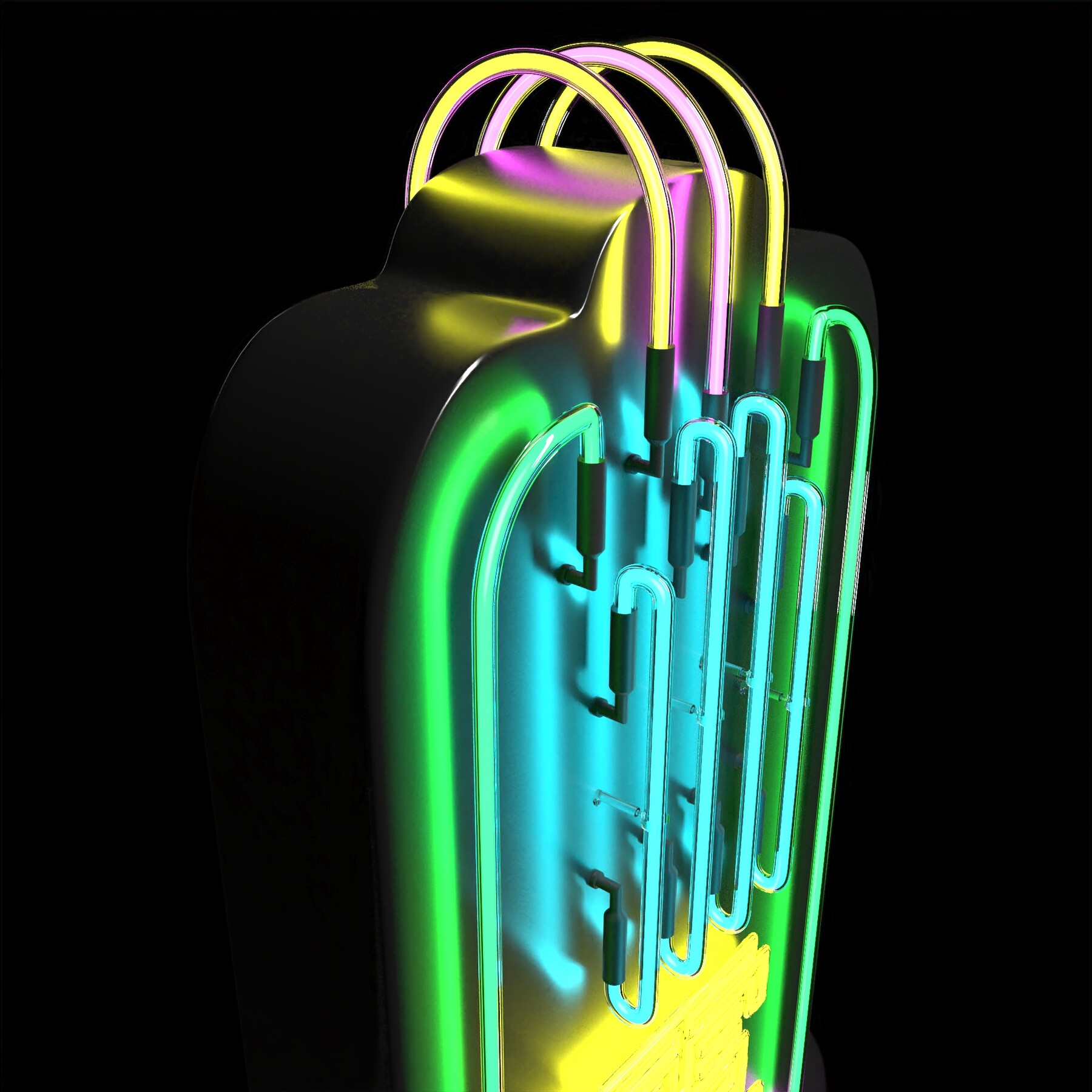 ArtStation - Vertical animated neon sign | Resources