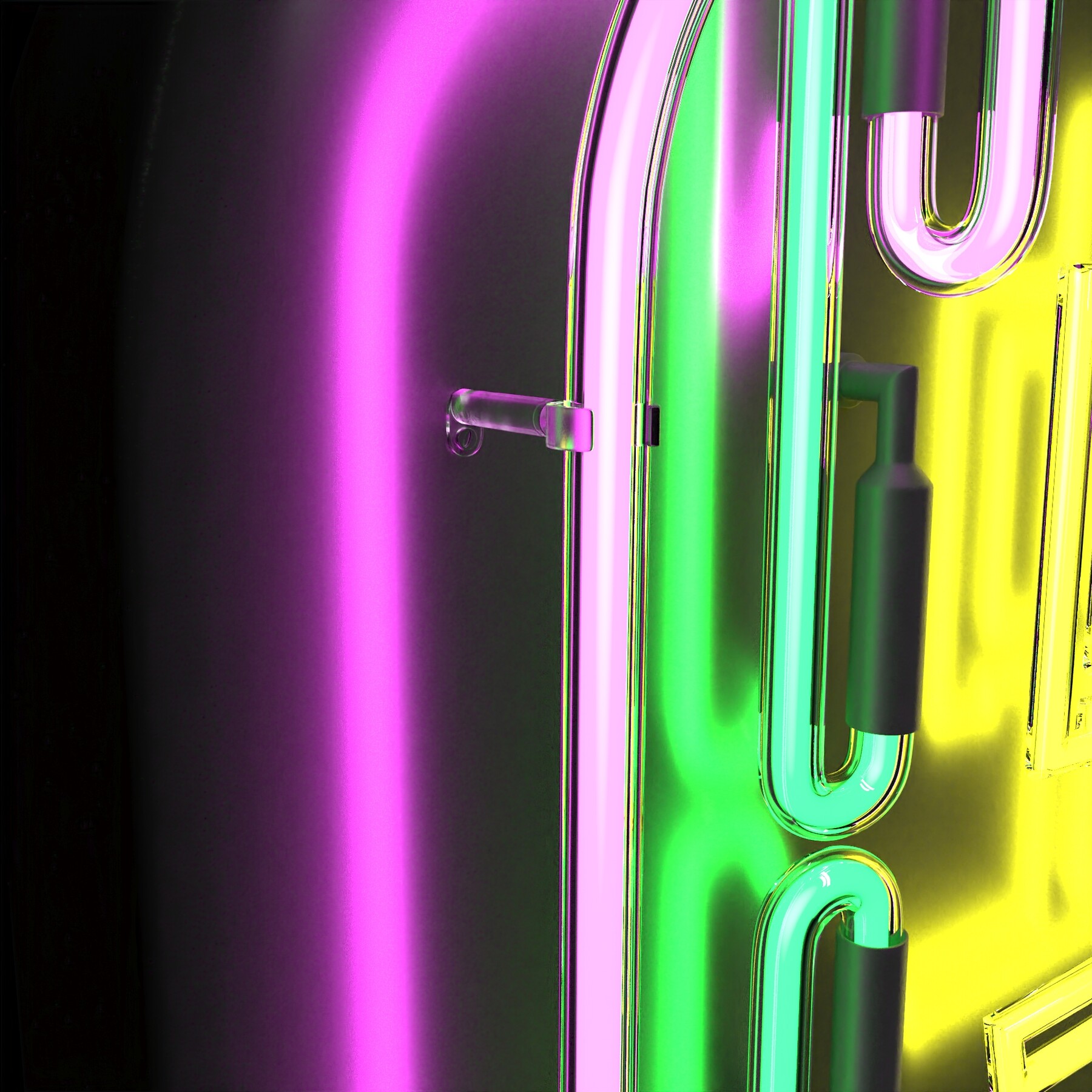 ArtStation - Vertical animated neon sign | Resources