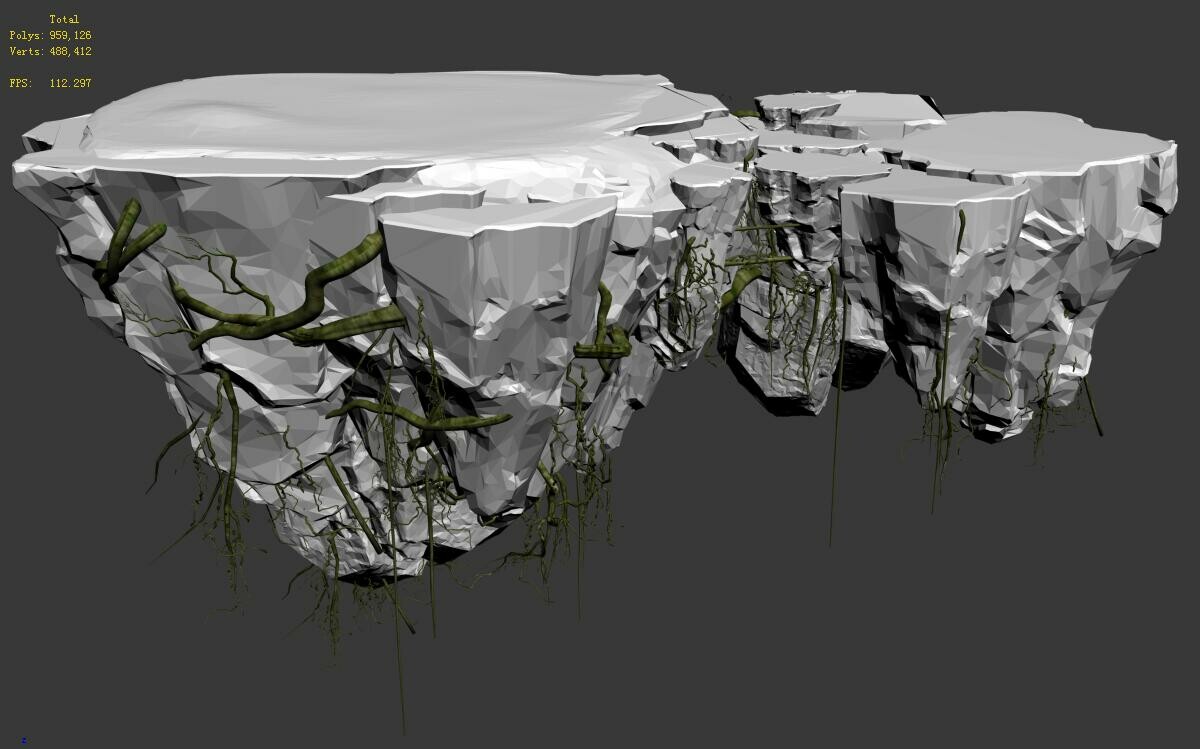 ArtStation - Suburb - Huanglongshan broken stone bridge | Game Assets