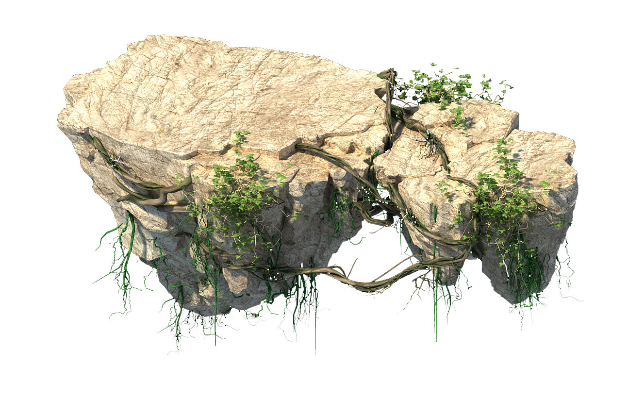 ArtStation - Suburb - Huanglongshan broken stone bridge 02 | Game Assets