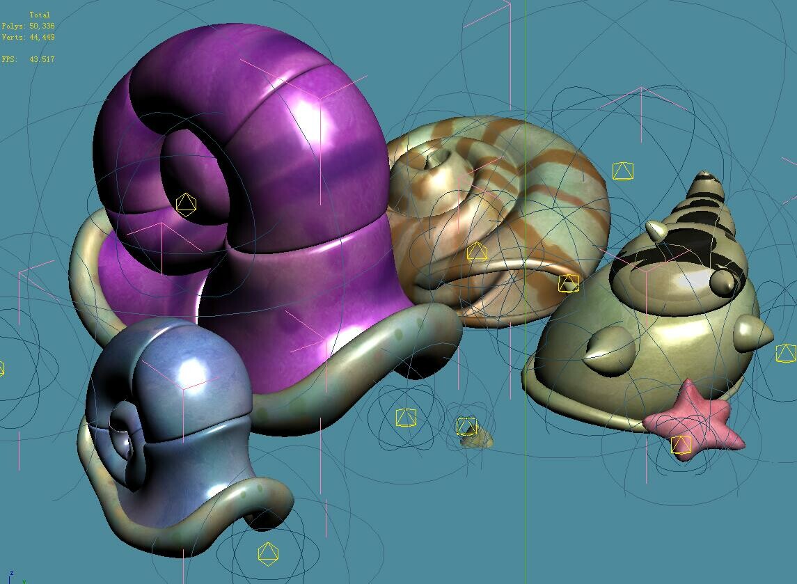 ArtStation - Cartoon Underwater City - Shell 05 | Game Assets