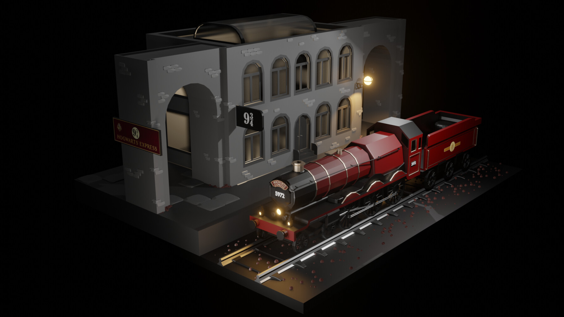 ArtStation - Hogwarts Express - Station | Resources