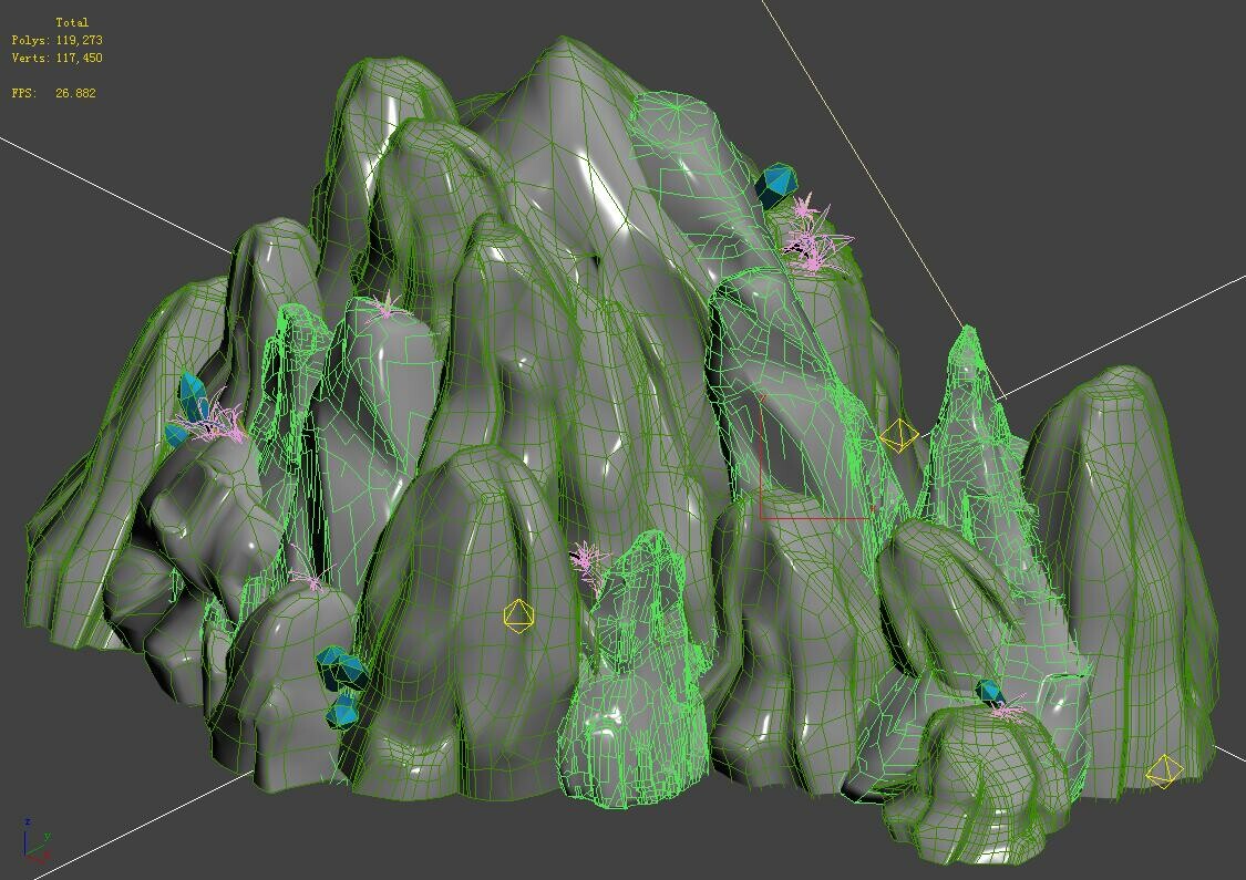 ArtStation - Cartoon Sky City - Fake Terrain 04 | Game Assets