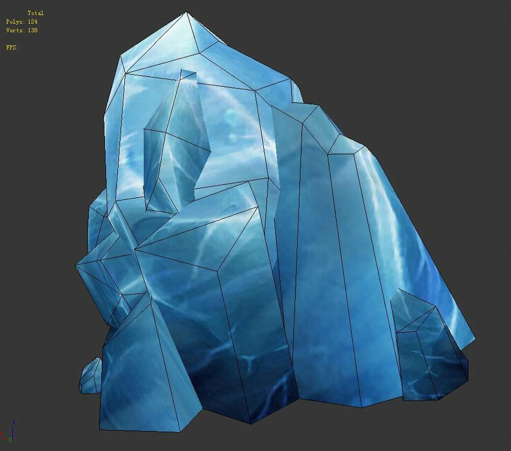 ArtStation - Cold wind highland - ice body 01 | Game Assets