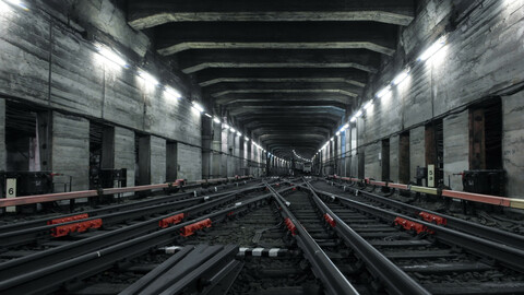 ArtStation - 120 Pictures of Metro Underground tunnel, communications ...