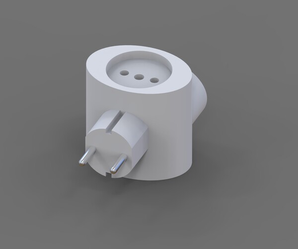 ArtStation - triple plug socket adapter | Resources